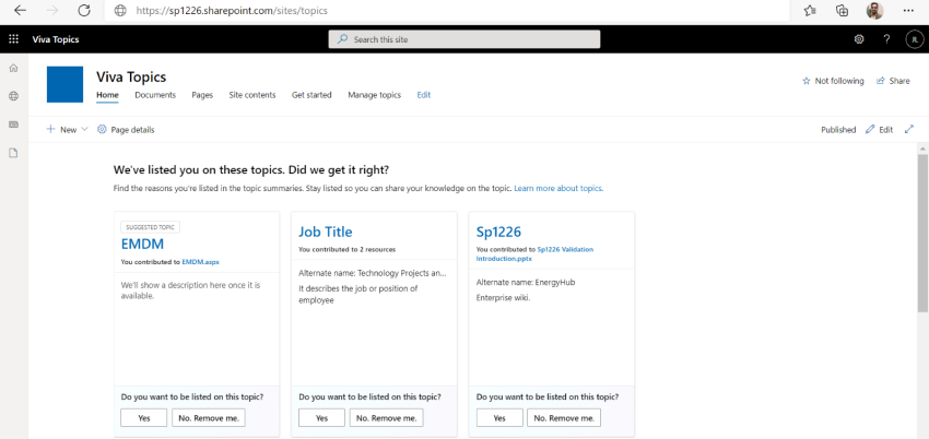 To Set Up Microsoft Viva Topics